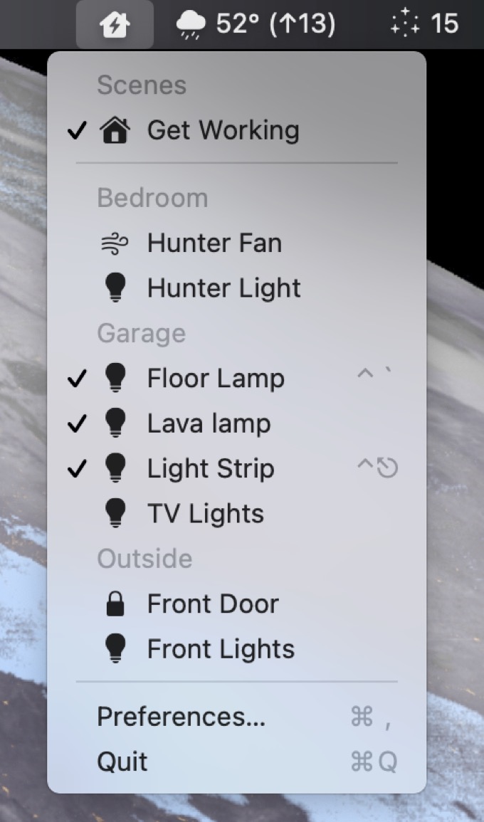 Control HomeKit from the keyboard with HomeControl Menu – Six Colors